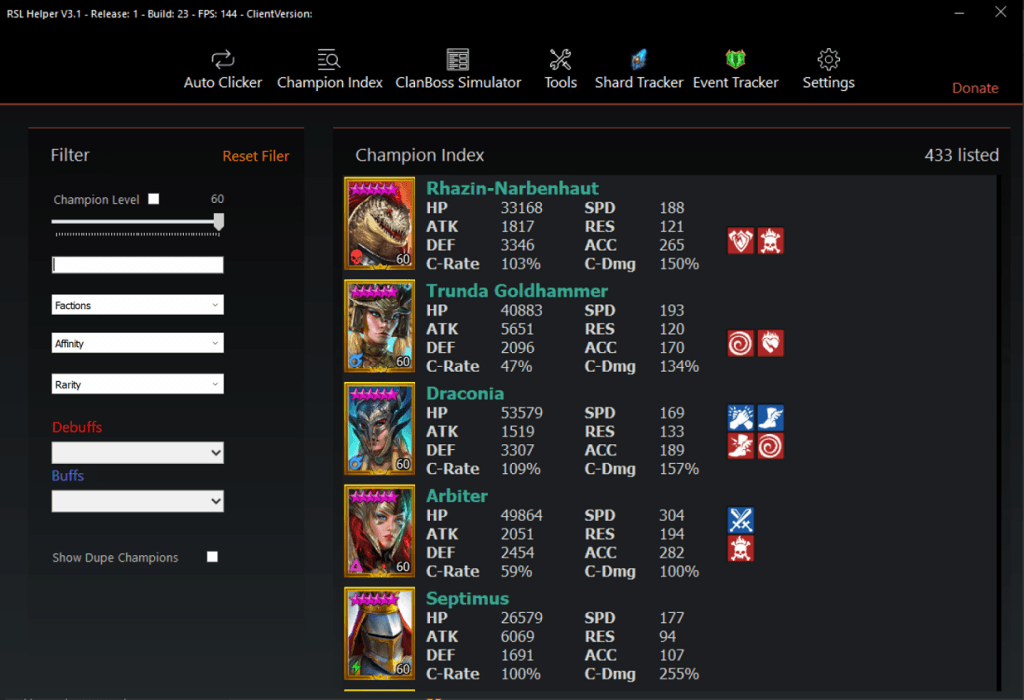 RSL Helper | Ultimate Tools & Guides for RAID Shadow Legends
