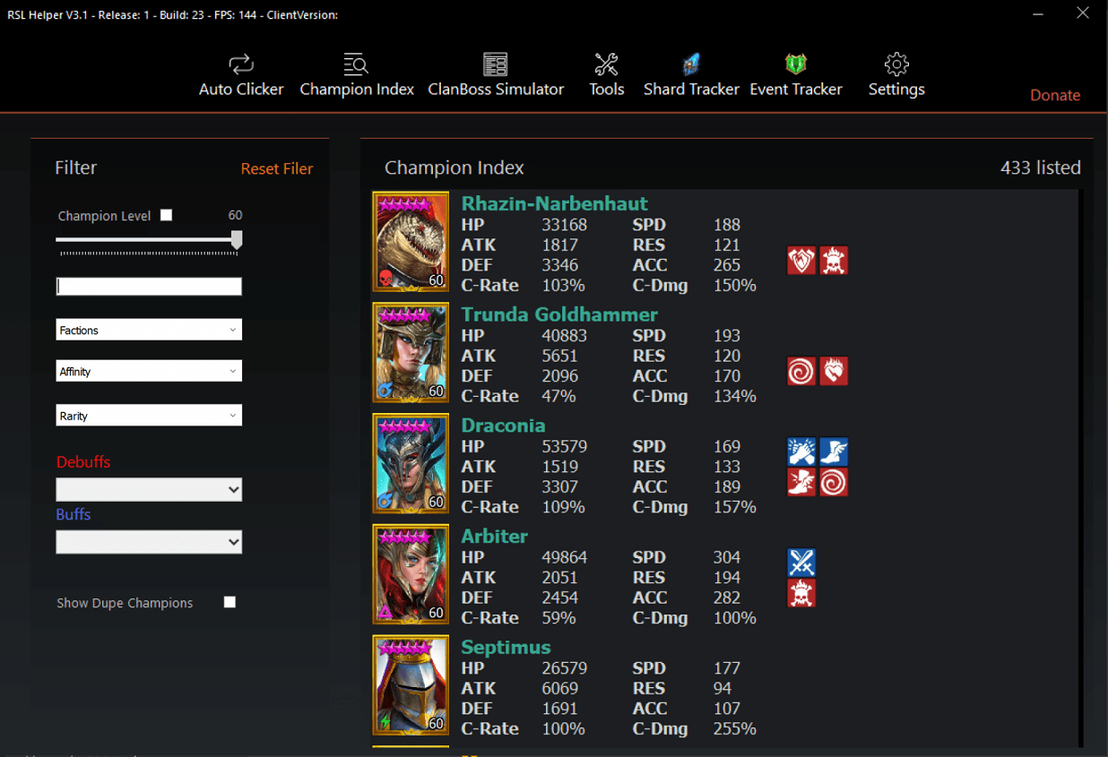 RSL Helper | Ultimate Tools & Guides for RAID Shadow Legends
